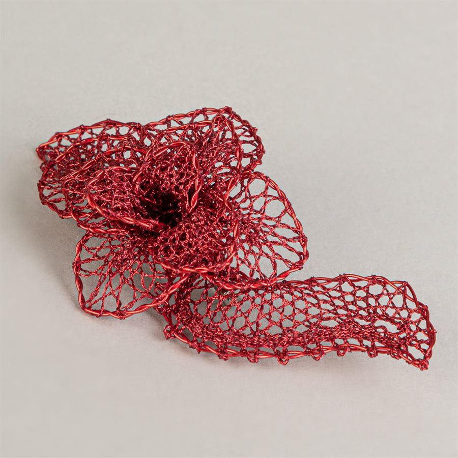 Red flower lace store